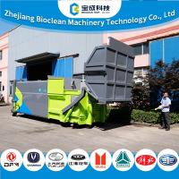 China 6 Ton 15000L Mobile Garbage Compactor with 24Mpa Compression Force for Heavy Duty Solid Waste Collection for sale
