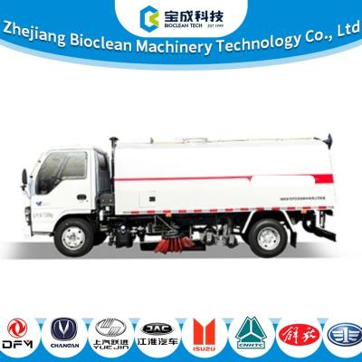 China Stainless Steel Tank Road Sweeper Truck with Automatic Obstacle Avoidance and High Efficiency Fan for Street Cleaning for sale