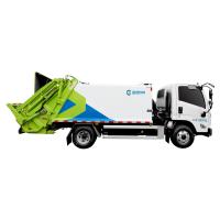 China 3 Ton Electric Kitchen Waste Compactor Truck with Euro 6 Emission Standard and High-Strength Manganese Steel Construction for sale