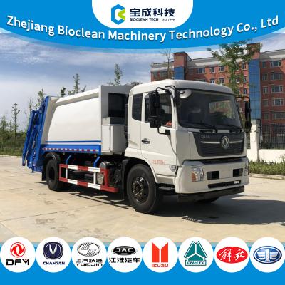 China Dongfeng Kinland 14CBM Rear Load Compactor Garbage Truck with Euro VI Emission Standard and 230HP Diesel Engine for sale