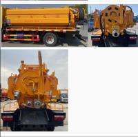 China Compact Euro VI Emission Sewer Cleaning Truck with 3.4m³ Tank Volume and Hydraulically Lifted Tank for sale