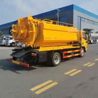 China Efficient 10m³ EV/Diesel Sewage Suction Truck with Clean Water Tank for Municipal Waste Management for sale