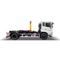 China 18T High Efficiency Hook Lift Garbage Truck with Hydraulic Hook Arm Mechanism and Detachable Container Type for sale