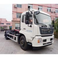 China 18T High Efficiency Hook Lift Garbage Truck with Hydraulic Hook Arm Mechanism and Detachable Container Type for sale