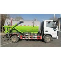 China 4×2 Vacuum 5.0m³ Tank Volume Sewage Suction Truck with Jet for sale