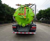China Powerful 8000L Municipal Sewage Suction Vacuum Truck With Cleaning Tank for sale
