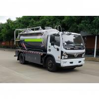 China Powerful 8000L Municipal Sewage Suction Vacuum Truck With Cleaning Tank for sale
