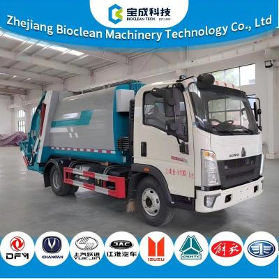 China SINOTRUK HOWO 4X2 5CBM Garbage Compactor Waste Collection Refuse Compactor Truck for sale