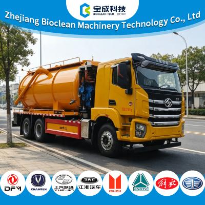China Heavy Load 25 Ton Vacuum Suction Truck With 16000L Sewage Sludge Transport Truck For Sewer Works for sale
