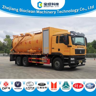China Custom 25 Ton Jetting Vacuum Combo Truck With Large Capacity Water & Sewage Storage Tanker for sale