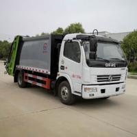 China 3 Axles Carbon Steel Q235B Garbage Compactor Truck with 14cbm Garbage Bin for Efficient Waste Management for sale