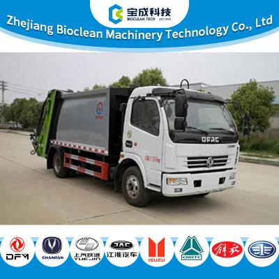 China 3 Axles Carbon Steel Q235B Garbage Compactor Truck with 14cbm Garbage Bin for Efficient Waste Management for sale