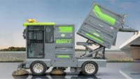 China Four-wheel European 6C High-position self-dumping pure suction sweeper for sale