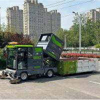 China Four-wheel European 6C High-position self-dumping pure suction sweeper for sale