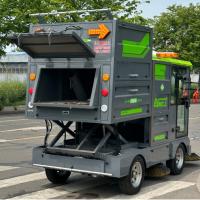 China Four-wheel European 6C High-position self-dumping pure suction sweeper for sale