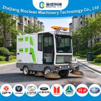 China Powerful Powered Ride-On Electric Sweeper 240L Dustbin with LiFePO4 Battery, Airport Outdoor Cleaning for sale