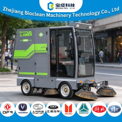 China Small Size Electric 4-Wheel Ride-On Sweeper | Agile Handling for Narrow Areas For Park And Bicycle lane for sale