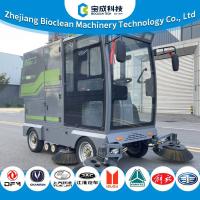 China 4 Wheel Self-dumping Vacuum Road Sweeper Truck with 2200mm Sweeping Width 200L Dustbin Capacity and Intelligent Control System for sale