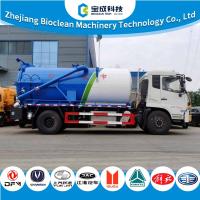 China 11000L CNG & LNG Fecal Septic Vacuum Suction Truck with Stainless Steel 304 Tank for sale