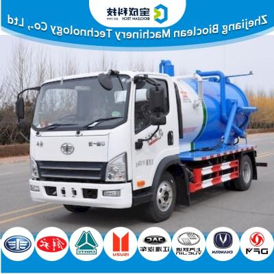 China OEM Factory 5030L Capacity Fecal & Septic Vacuum Suction Truck with EU-Standard Engine and 6mm Carbon Steel Tank for sale