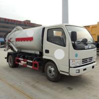 China OEM 2000L Capacity Euro 4 Emission Standard Carbon Steel Tank Vacuum Suction Truck for Septic and Fecal Waste for sale