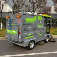 China Zero-Noise Electric Four-Wheel European Dump Pure Suction Sweeper for Municipal Road Maintenance for sale