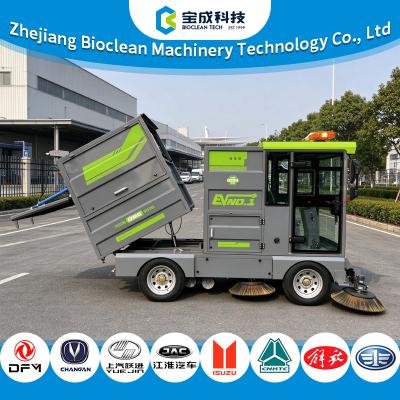 China South America Ready｜Four-Wheel European Ride-on Electric Pure Suction Sweeper with Dump Function for sale