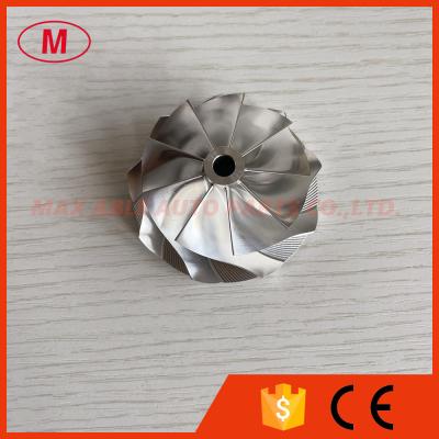 China G25-550 48.35/60.00mm 9+0 Blades turbo aluminum 2618/Milling/billet compressor wheel for 871389-5004S/871389-5005S for sale