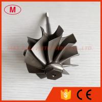 China GT3582R reverse 62.35X68mm 10 blades ball bearing turbo turbine wheel shaft / turbine shaft&wheel for sale
