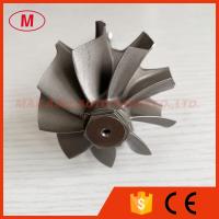 China GT3582R reverse 62.35X68mm 9 blades ball bearing turbo turbine wheel shaft / turbine shaft&wheel for sale