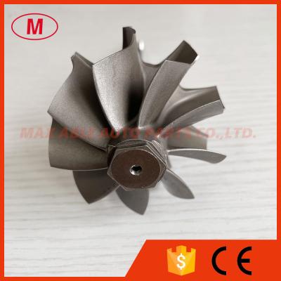 China GT3582R reverse 62.35X68mm 9 blades ball bearing turbo turbine wheel shaft / turbine shaft&wheel for sale