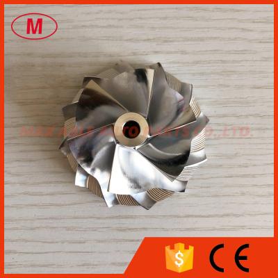 China GT28 47.00/61.98mm 6+6 blades high performance Turbo milling/aluminum 2618/billet compressor wheel for sale