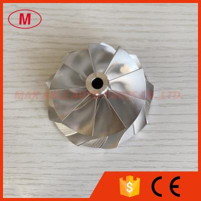 China G25-660 reverse 54.28/67.40mm 9+0 Blades point milling turbo aluminum 2618/billet compressor wheel for 858161-5003S for sale