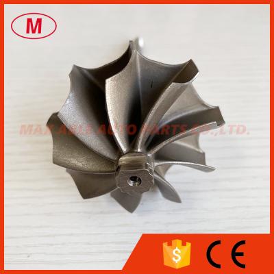 China TF06-7R reverse 54X61.5mm 9 blades R10.5 journal bearing turbine shaft wheel /turbine wheel&shaft for sale