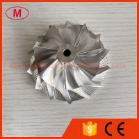 China GT3584 7+7 blades 61.33/84.00mm turbo milling/aluminum 2618/billet compressor wheel for racing for sale