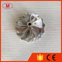 China TD04 reverse 51.03/62.00mm 7+7 blades Turbo aluminum 2618/milling/ billet compressor wheel for sale