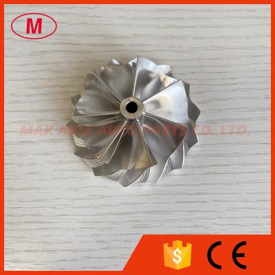China TD04 reverse 51.03/62.00mm 7+7 blades Turbo aluminum 2618/milling/ billet compressor wheel for sale
