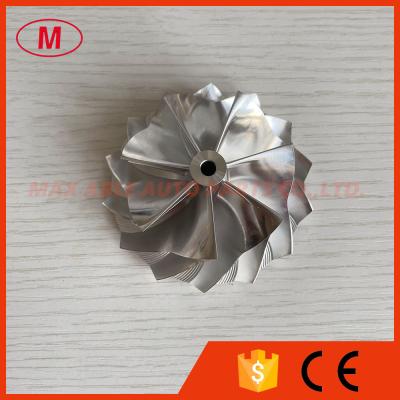 China CUSTOM reverse 7+7 blades 59.00/76.00mm High performance Turbo Billet/milling/aluminum 2618 compressor wheel for sale