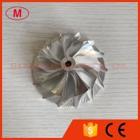 China GT30 reverse 62.30/84.00mm 7+7blades milling/aluminum 2618/billet compressor wheel for sale