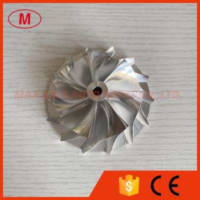 China GT30 reverse 62.30/84.00mm 7+7blades milling/aluminum 2618/billet compressor wheel for sale