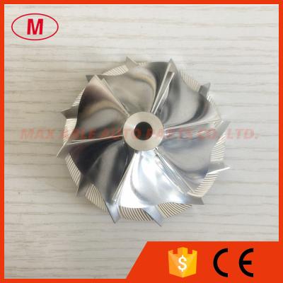 China RHF55 20G 52.56/68.01mm 6+6 Blades high performance billet/milling turbo compressor wheel for sale