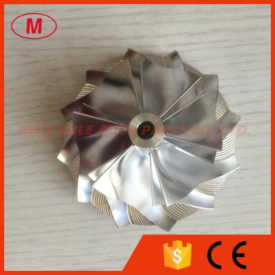 China HX40 60.04/83.03mm 6+6 blades high performance turbocharger milling/aluminum 2618/billet compressor wheel for sale