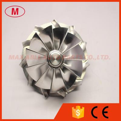 China GTB4202 74.67/102.38mm 712341-0004 11+0 blades high performance billet compressor wheel for sale