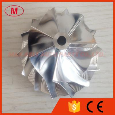 China RHF55 48.62/65.00mm 7+7 blades high performance aluminum 2618/Billet compressor wheel for viet for sale