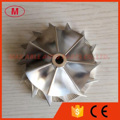 China CT26 59.00/76.13mm 7+7 blades Turbocharger Billet/milling compressor wheel for Toyota for sale