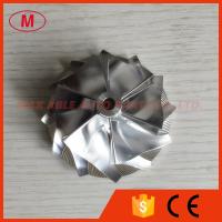 China RHF5 49.50/63.80mm 6+6 blades high performance turbocharger aluminum 2618/billet compressor wheel for sale