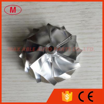 China RHF5 49.50/63.80mm 6+6 blades high performance turbocharger aluminum 2618/billet compressor wheel for sale