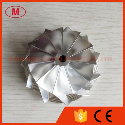 China GTX3076 58.00/76.13mm 11+0 blades Bore:5.99mm high performance turbo milling/alumininum 2618/billet compressor wheel for sale