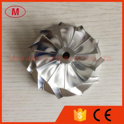 China T04E 57.04/76.13mm 11+0 blades turbocharger milling/aluminum 2618/billet compressor wheel for sale