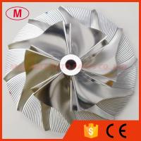 China HX40 63.00/99.01mm 6+6 blades high performance Turbocharger milling/aluminum 2618/billet compressor wheel for sale